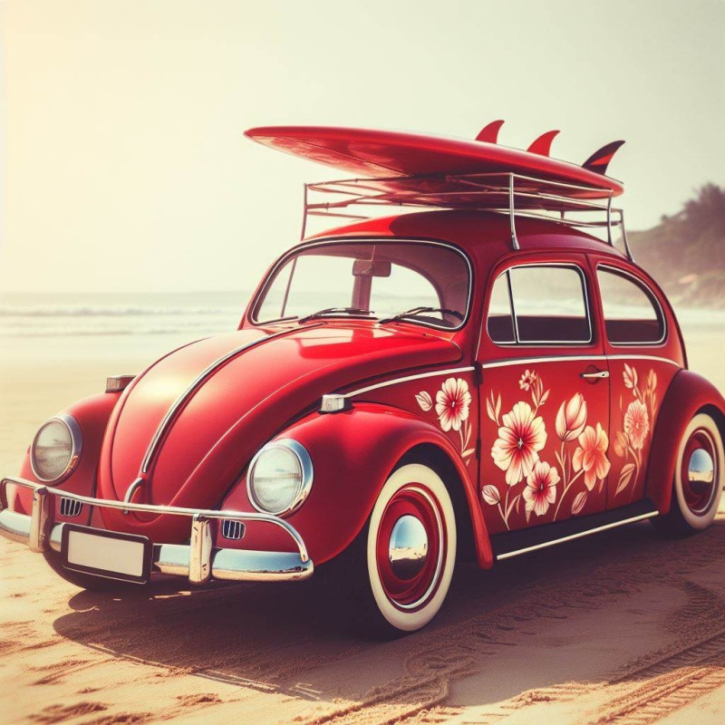 Red Surfer Beatle