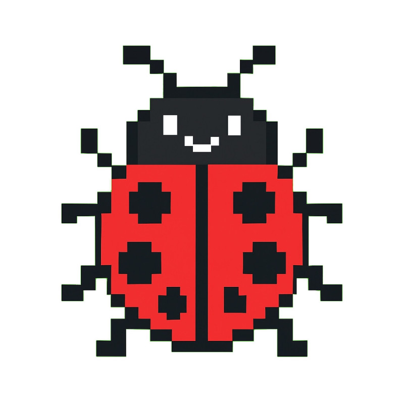 Cute Ladybug Diamond Art Kit 10x10cm | Beginner & Kids Diamond Painting