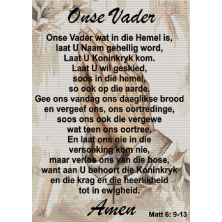 Onse Vader Diamond Painting